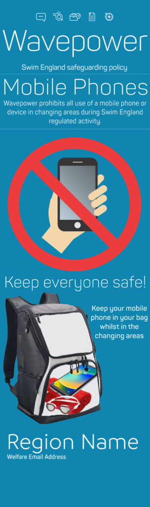 Mobile Phone Safeguarding Banner - Aqua-tic